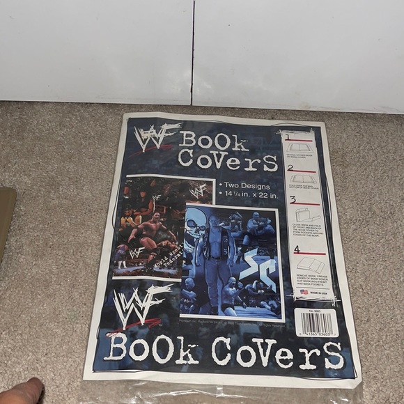 Other | Wwf Vintagestone Cold Steve Austin Book Covers | Poshmark